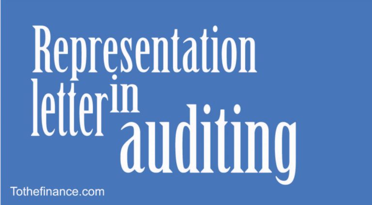 Representation letter in auditing